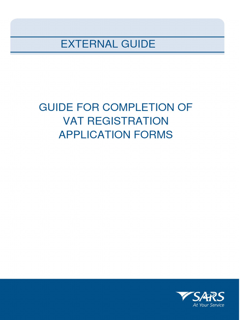VAT REG 02 G01 Guide For Completion of VAT Application External Guide | PDF | Value Added Tax ...