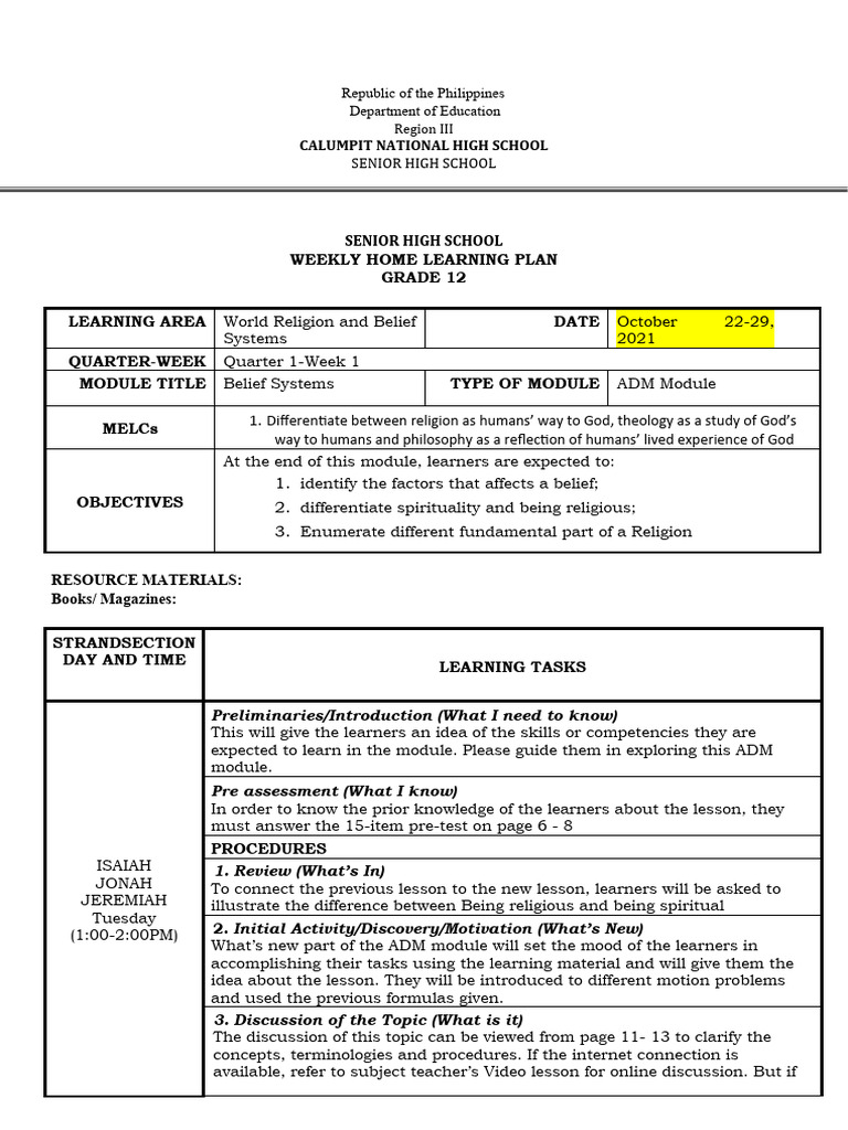 WHLP - Week11 - General Physics 1 | PDF | Learning | Behavior Modification