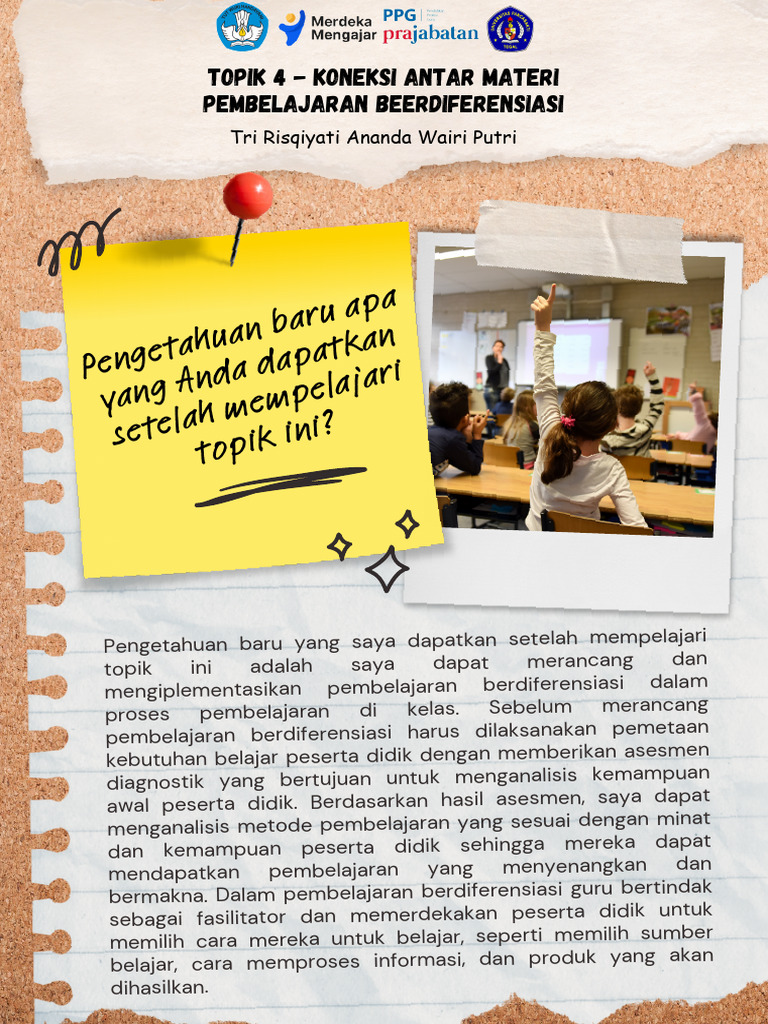 Topik 4 - Koneksi Antar Materi - PB - Tri Risqiyati AWP | PDF | Karier & Perkembangan