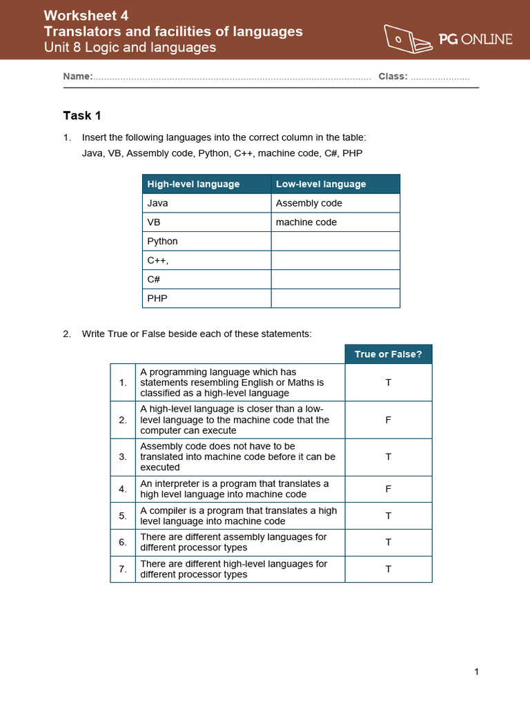 Worksheet 4 | PDF | Assembly Language | Software Development Worksheet 4 | PDF | Assembly Language | Software Development