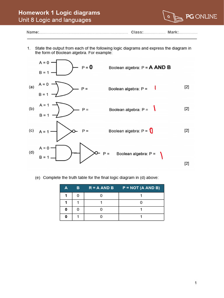 Homework 1 | PDF | Logic Gate | Electronic Design