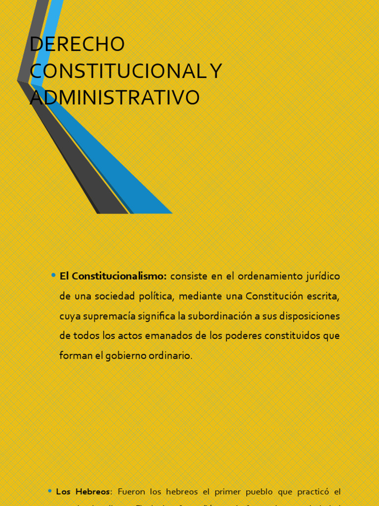 Derecho Constitucional | PDF | Constitución | Estado (política)