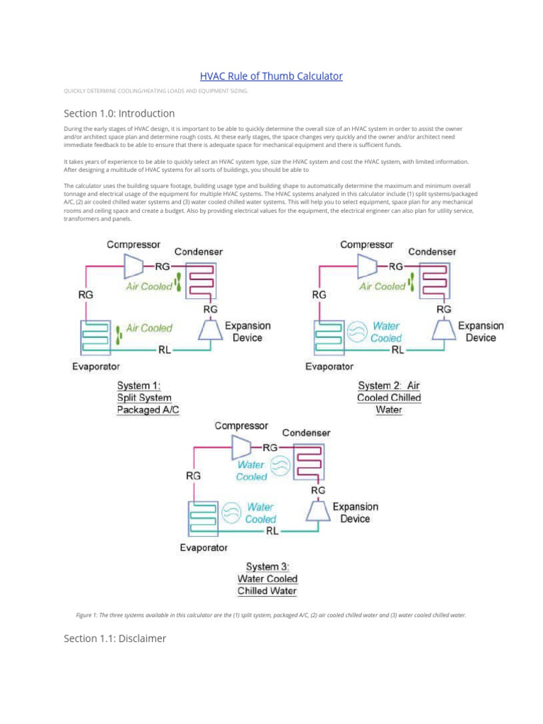 HVAC Rule of Thumb Calculator | PDF | Air Conditioning | Heat Exchanger