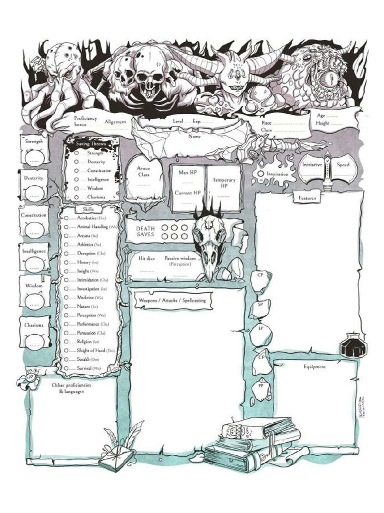 Monsters Sheet | PDF