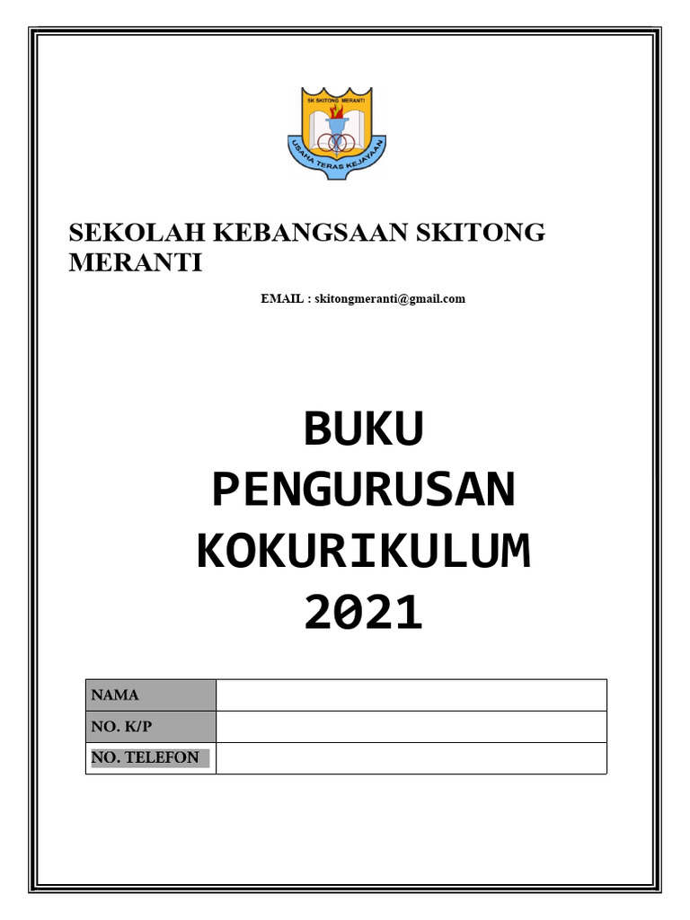 Buku Pengurusan Kokurikulum 2021 SK SKITONG MERANTI | PDF