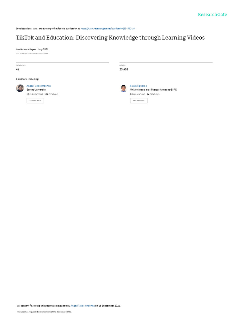 Discovering Knowledge Through Learning Videos | PDF | Metadata | Computing