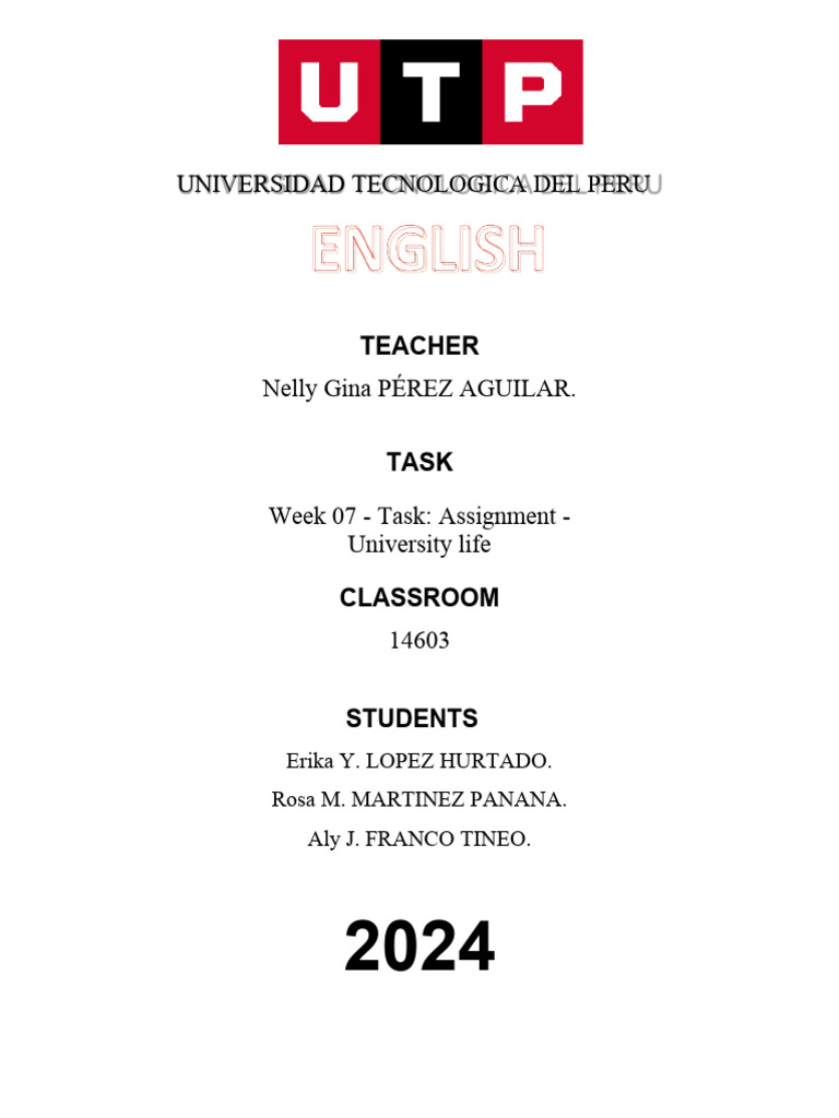 Week 07: University Life Assignments | PDF | Language Arts & Discipline
