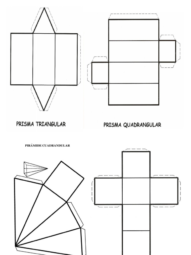 solidos geometricos para imprimir | PDF