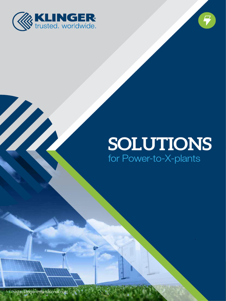 Klinger - POWER-TO-X - Green Hydrogen Products | PDF | Materials | Nature