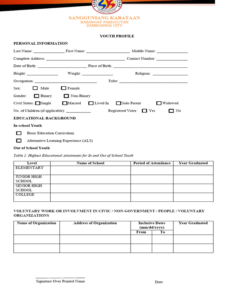 KK Youth Profiles 2024 | PDF