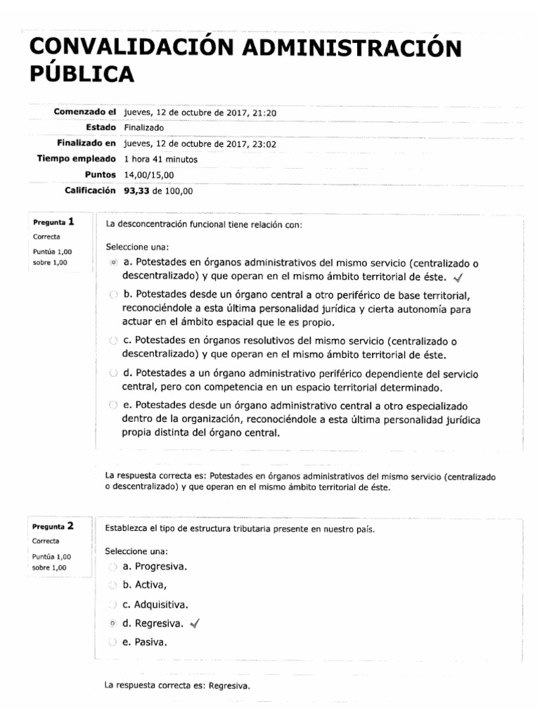 Examen de Administracion Publica | PDF