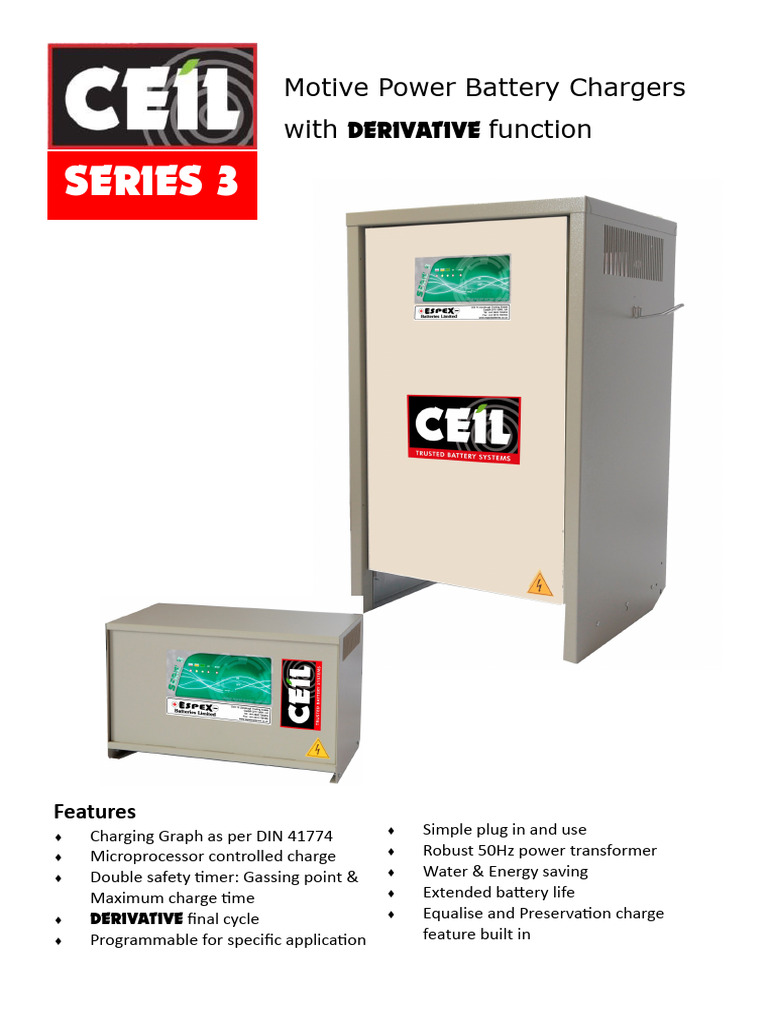 CEIL Motive Power Chargers With DERIVATIVE Function-brochure-July 2013 ...