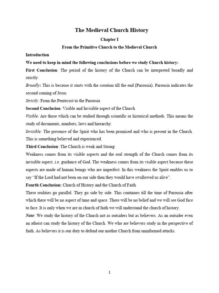 Medieval Church History | PDF | Indulgence | Council Of Chalcedon