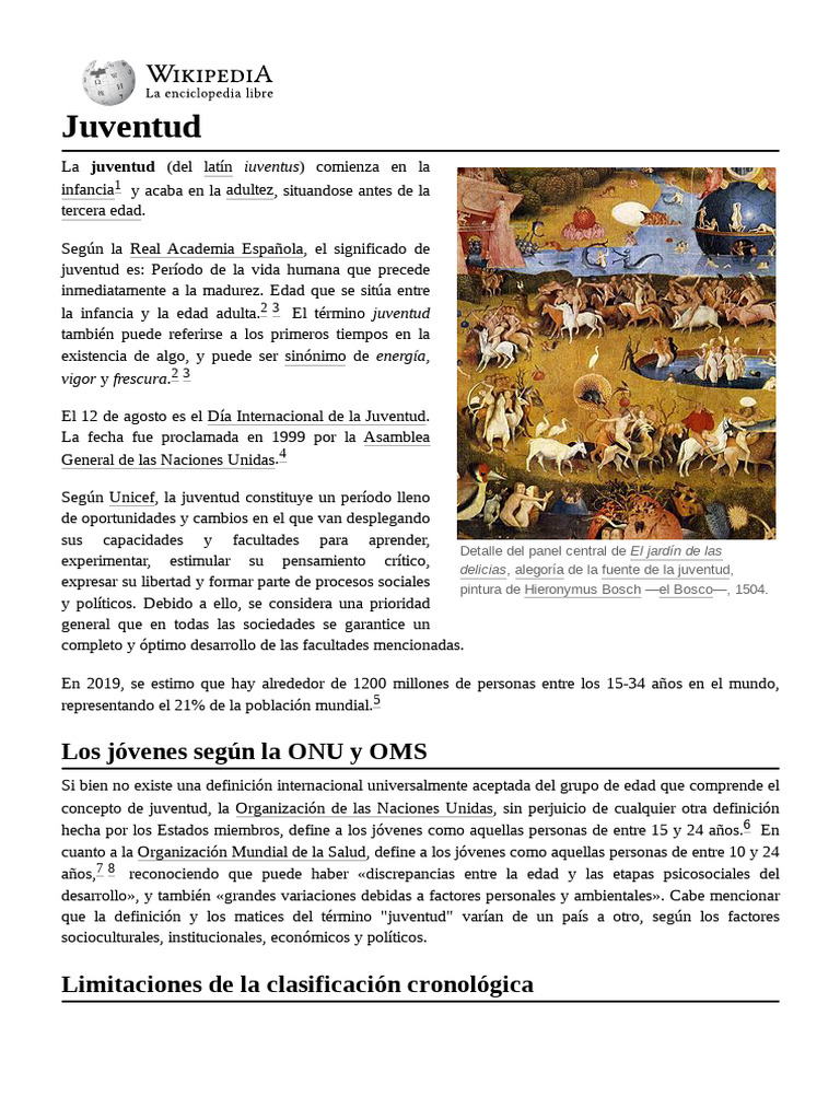 Juventud | PDF | Juventud