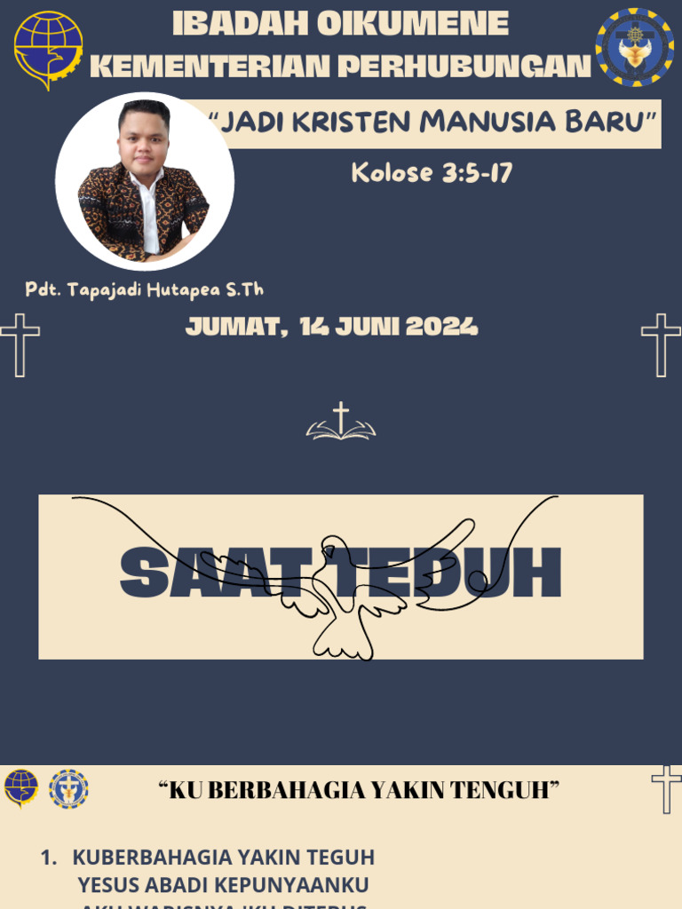 Revisi Ppt PDF Ibadah Oikumene Kemenhub | PDF