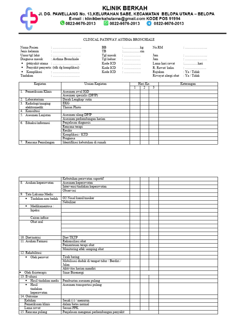 Clinical Pathway ASMA(Fix) | PDF