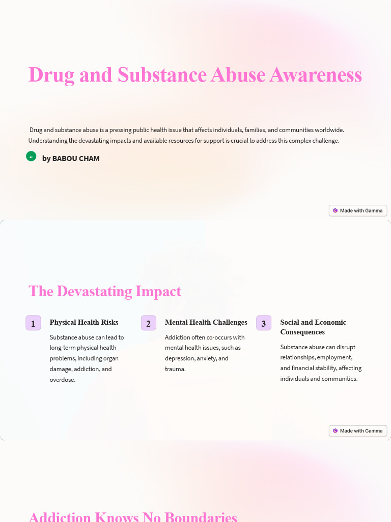 Drug and Substance Abuse Awareness Guide | PDF | Substance Abuse ...