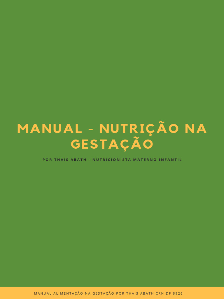 Gestac A o Sem Restric A o | PDF | Gravidez | Vitamina