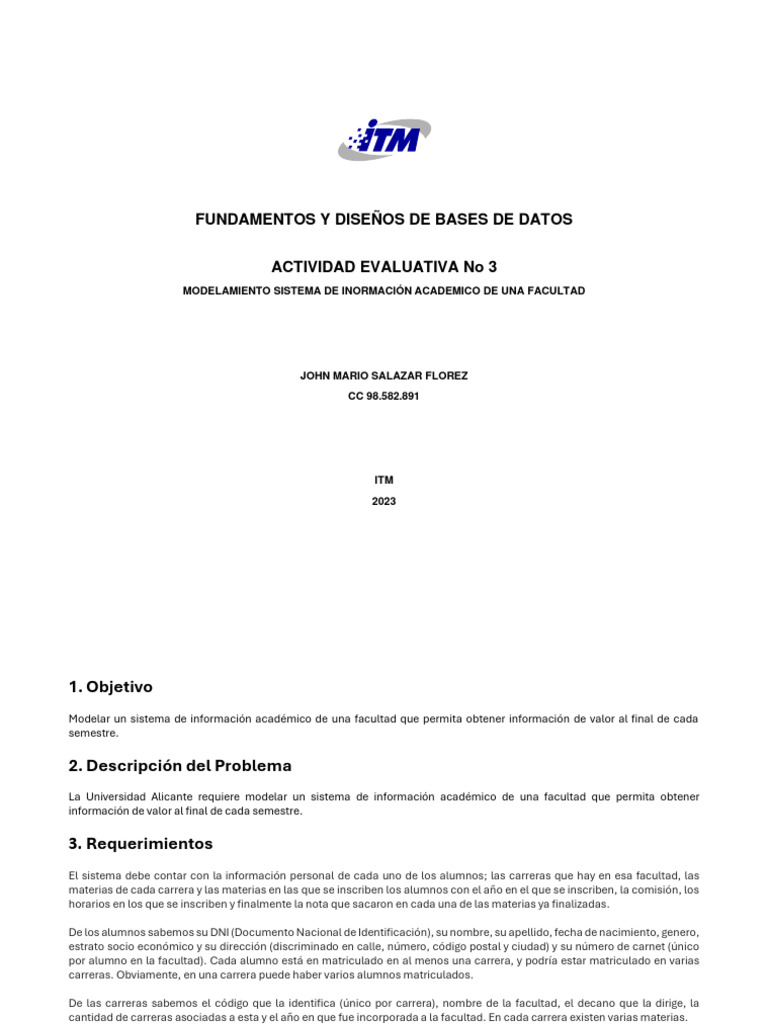 Actividad - Evaluativa#3 - John Mario Salazar | PDF | Documento de identidad | Informática