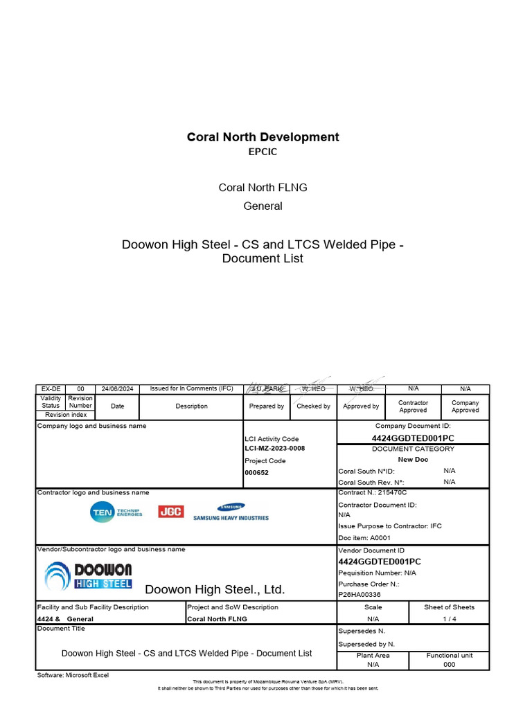 4424ggdted001pc Exde00 Ifc 4 | PDF | Pipe (Fluid Conveyance ...