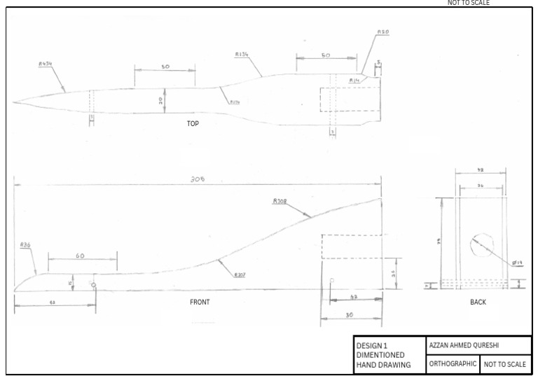 Design 1 Dimentioned Drawing | PDF