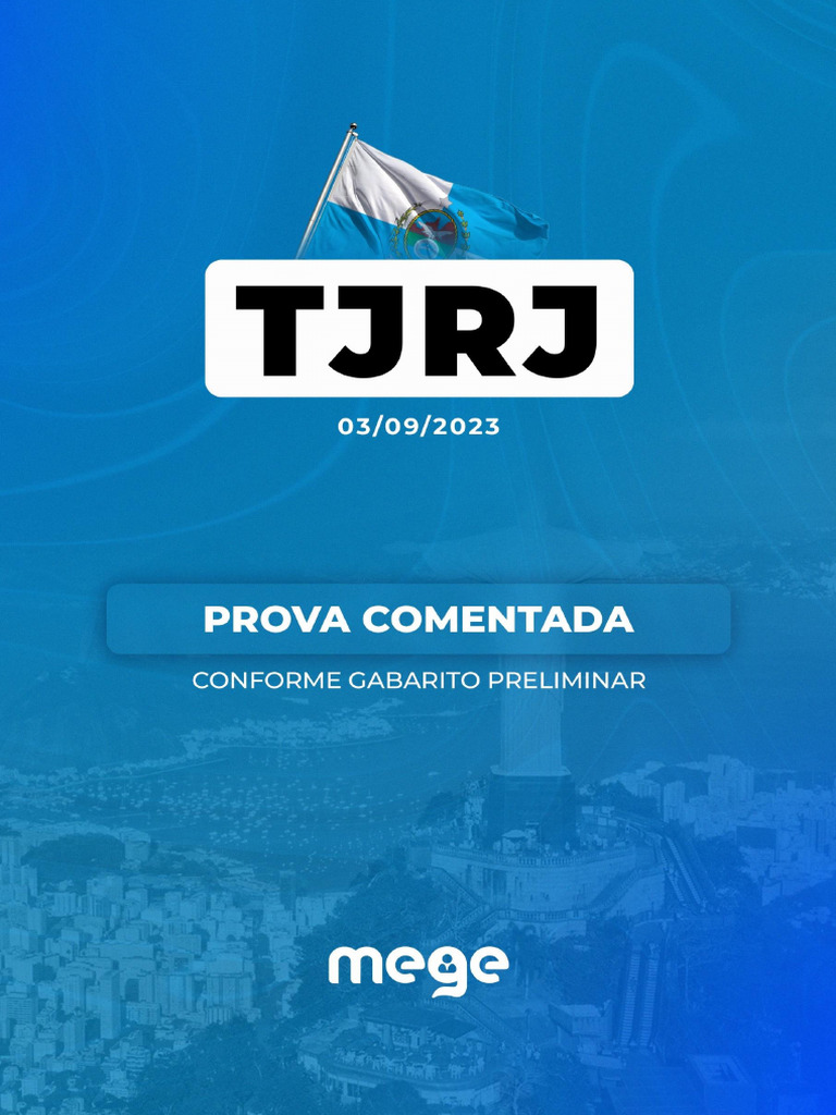 TJRJ 2023 - Prova Comentada (Curso Mege) | PDF | Litisconsórcio | Res ...