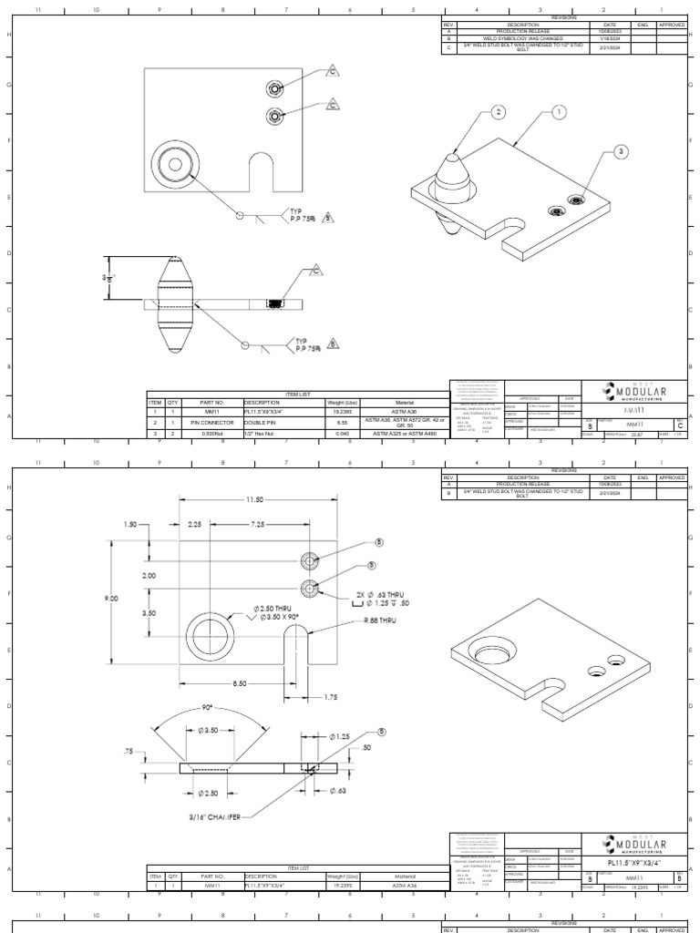 MM Plates Rev C | PDF | Screw | Metalworking