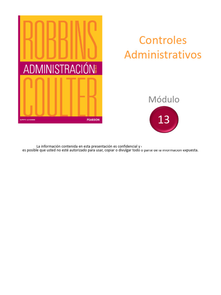 Modulo 13 - Control | Descargar gratis PDF | Liquidez de mercado | Rentabilidad sobre recursos ...