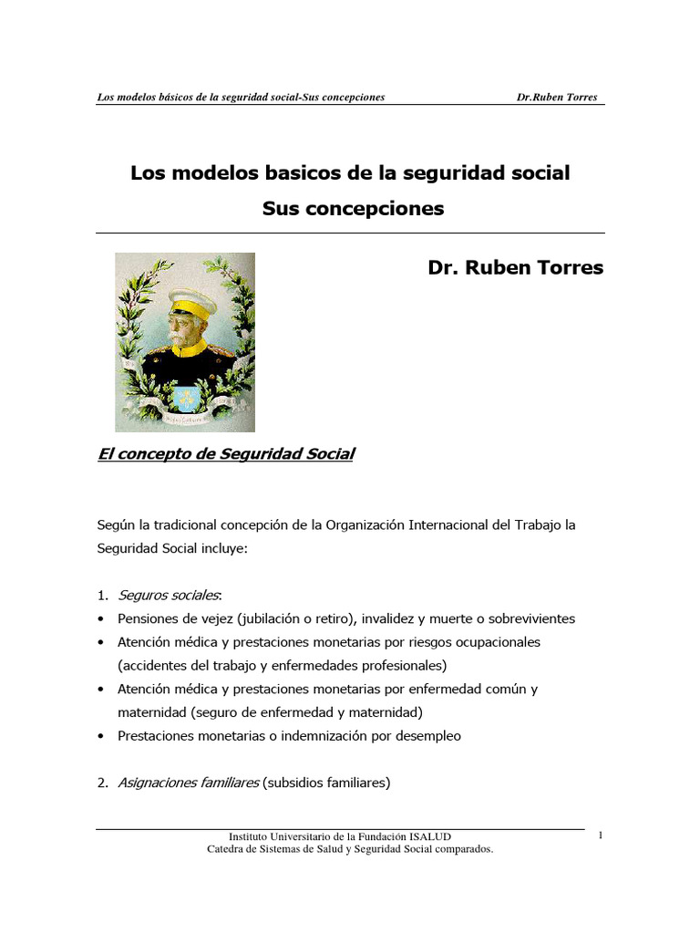 Modelos-basicos-de-seguridad-social-Clase-II-1-2 | PDF | Bienestar | Estado de bienestar