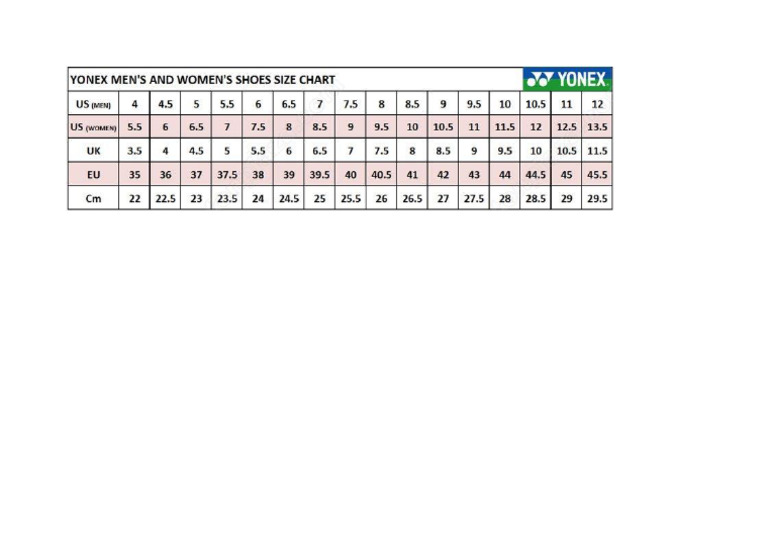 eng_yonex_size_adultfootwear | PDF