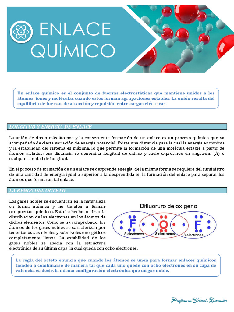 ENLACE QUÍMICO | PDF | Enlace químico | Polaridad química