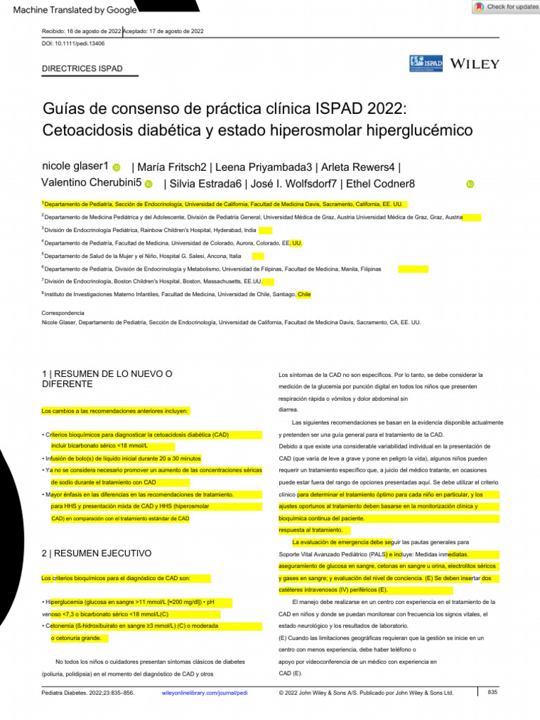 ISPAD Clinical Practice Consensus Guidelines 2022 Diabetic Ketoacidosis ...