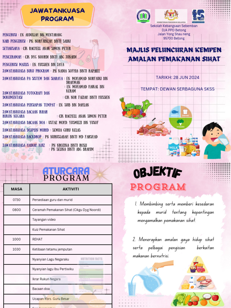 Majlis Peluncuran Kempen Amalan Pemakanan Sihat | PDF