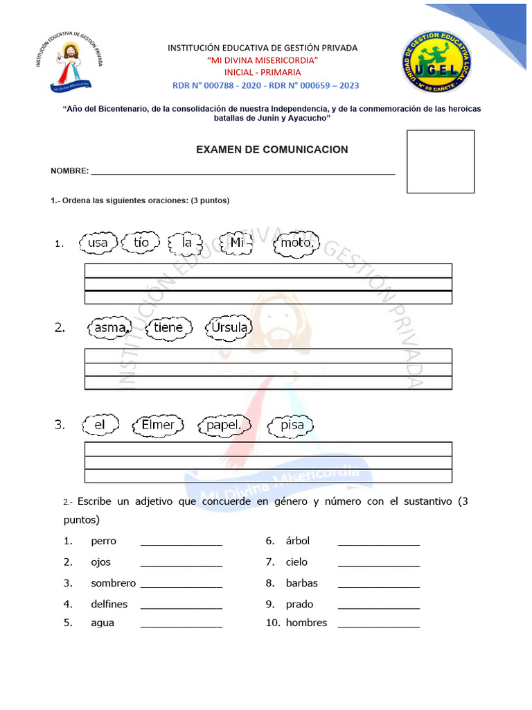 Examen Comunicacion Ii | PDF