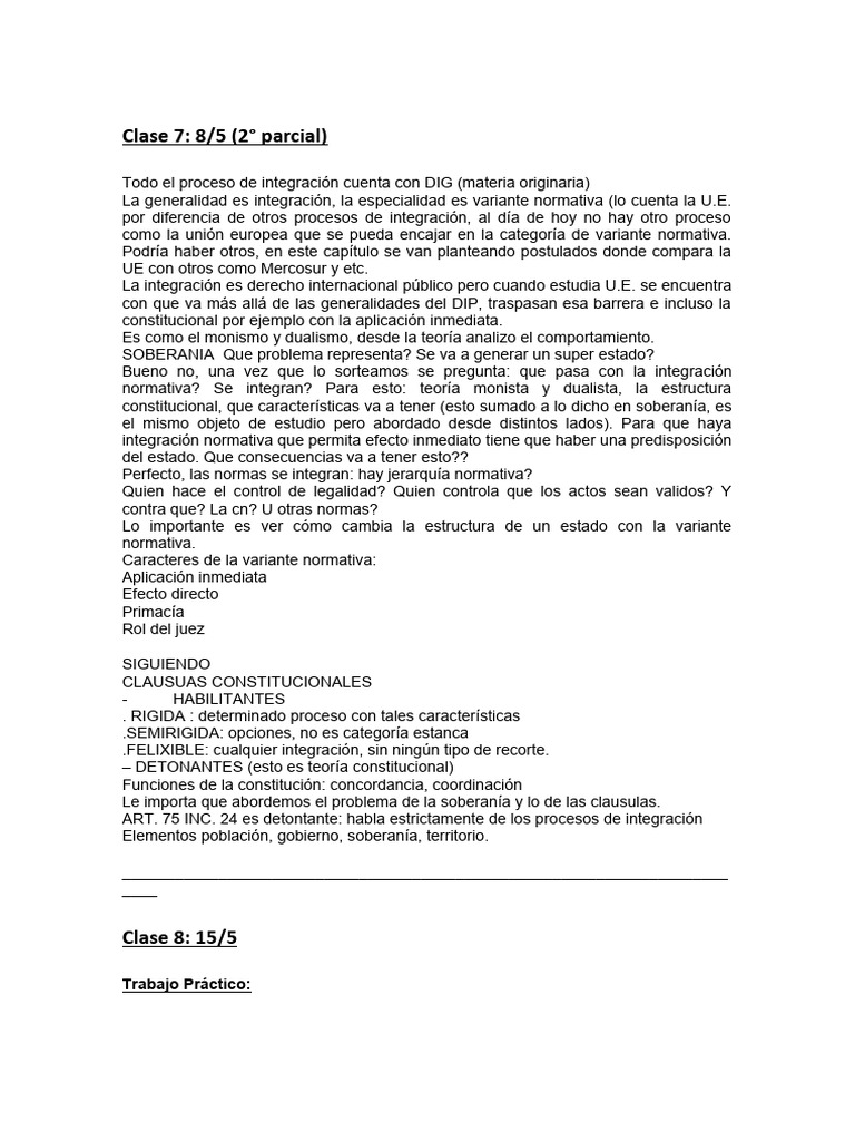 Clase 7 y 8 | Descargar gratis PDF | Constitución | Estado (política)