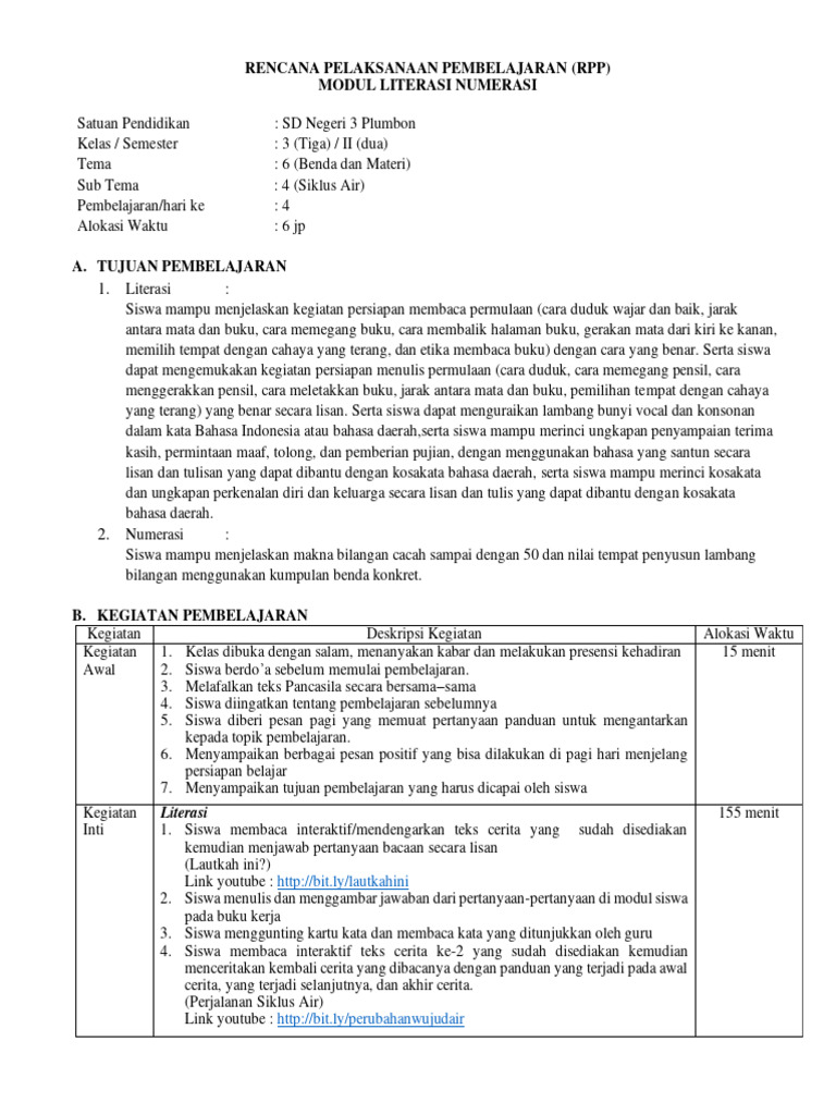 Modul Ajar Literasi Dan Numerasi | PDF