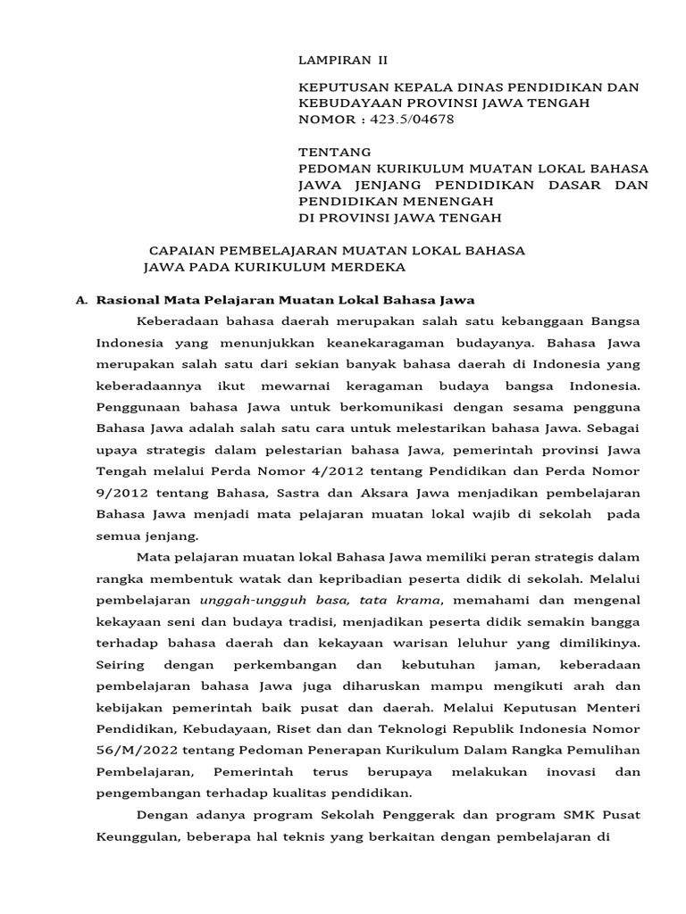 CP 2024 - Bahasa Jawa | PDF