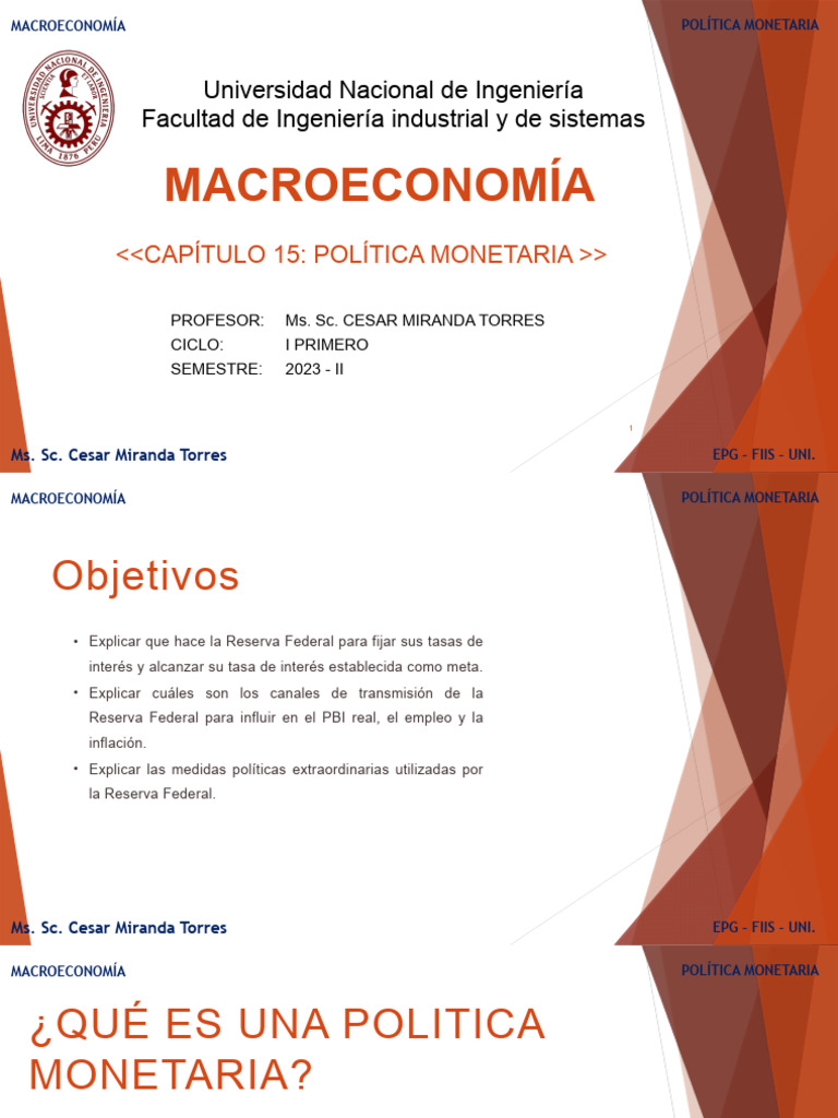Política Monetaria: Guía Estudiantil | PDF | La política monetaria ...