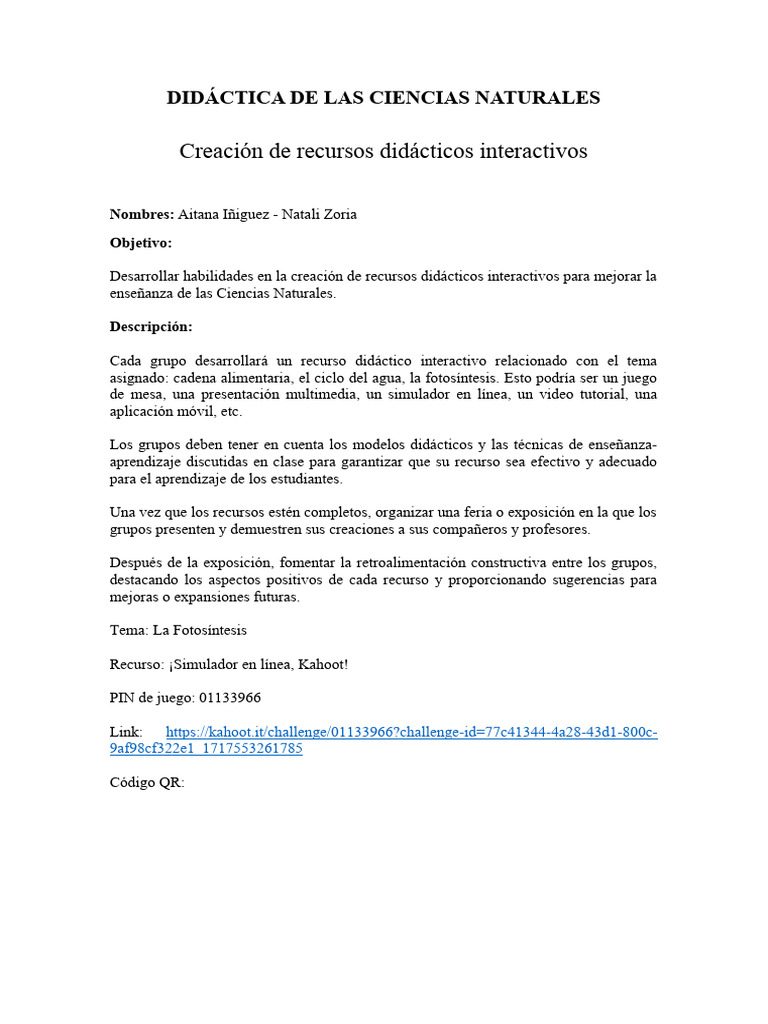 CreaciÃ N de Recursos Didã¡cticos Interactivos | PDF