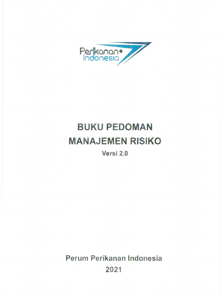 Buku Pedoman Manajemen Risiko Vr 2 0 Perikanan Pdf