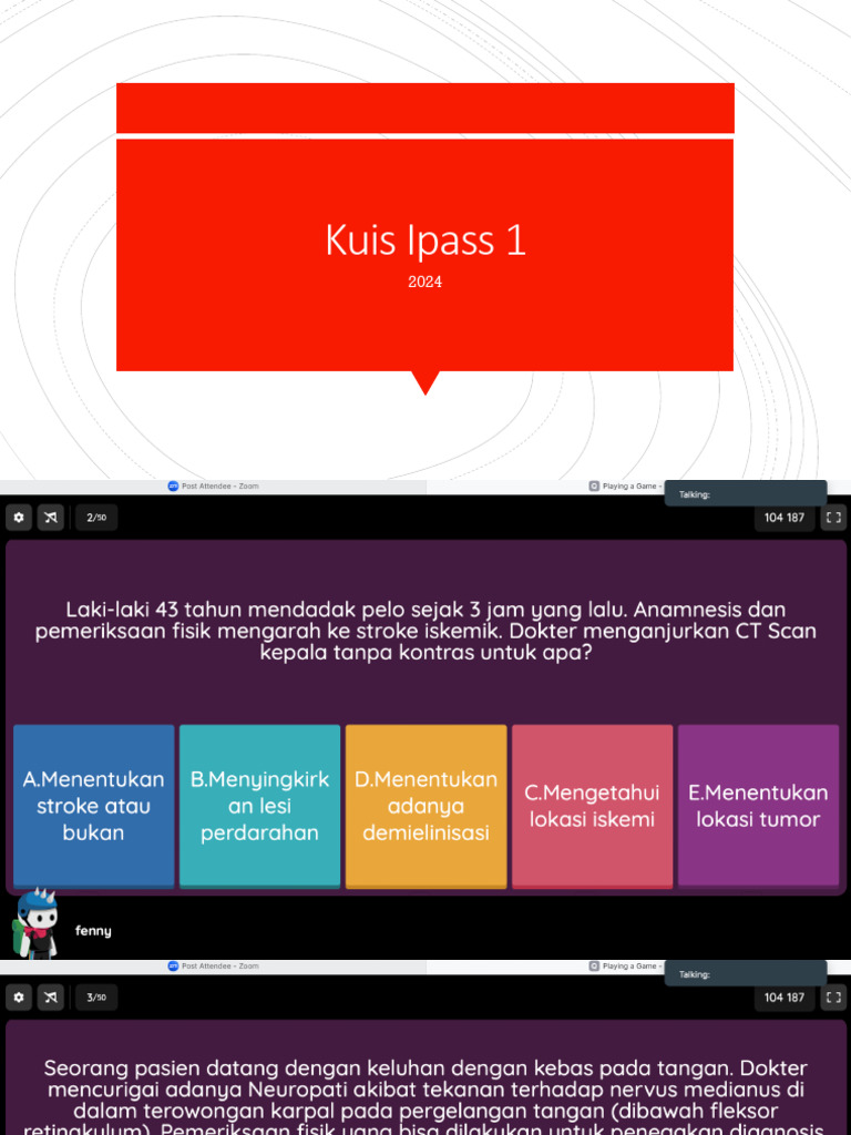 Kuis Ipass 1 2024akb | PDF
