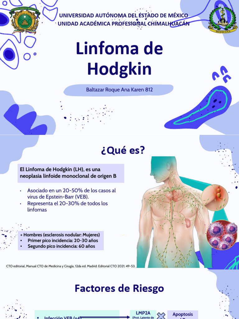Linfoma de Hodgkin | Descargar gratis PDF | Linfoma | Anatomía