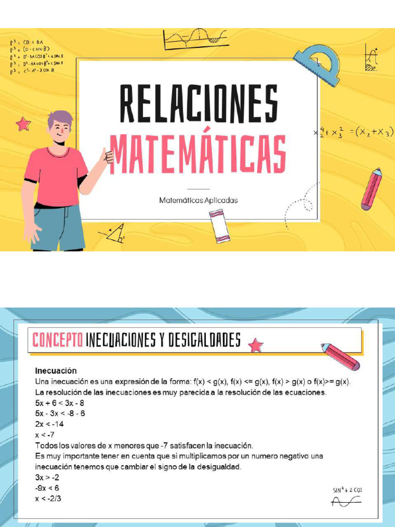 Tema1 Relaciones Matematicas | PDF