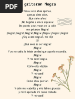 Poema Me Gritaron Negra de Victoria Santa Cruz | PDF