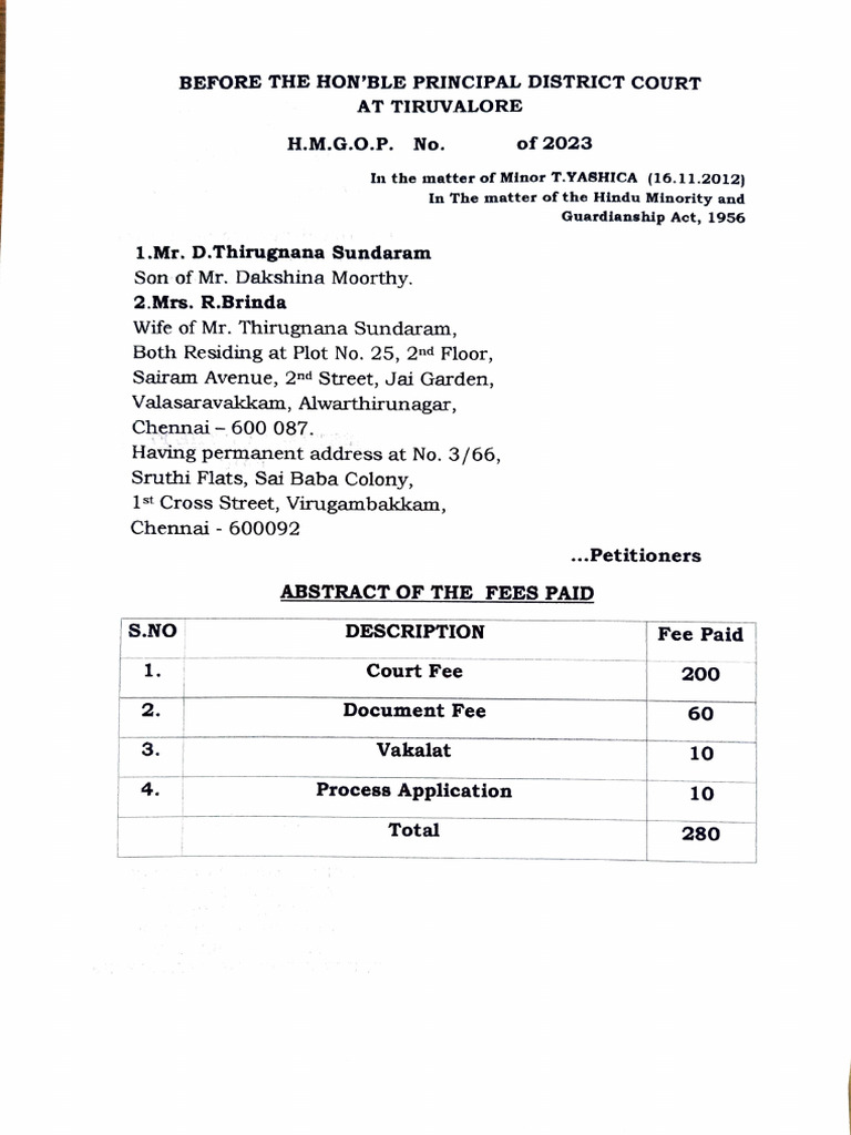 Abstract Court Fee Paid | PDF | Law