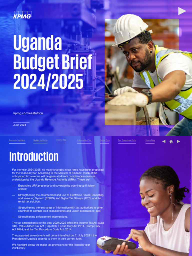 Uganda Budget Brief 2024/25 Summary | PDF | Taxes | Inflation