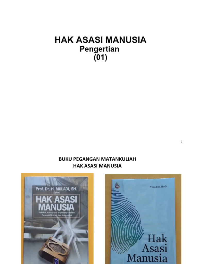 Pengertian Ham (Kam-01) | PDF | Politik