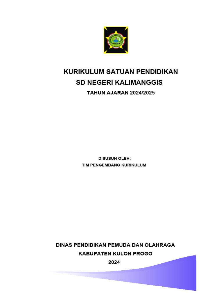 Contoh KSP SD 2024/2025 Kurikulum Merdeka | PDF