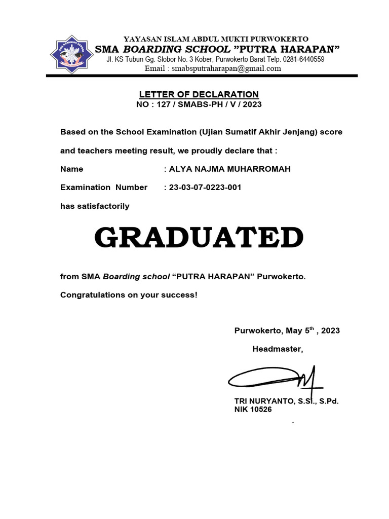 Letter of Declaration 2022 | PDF | Abrahamic Religions