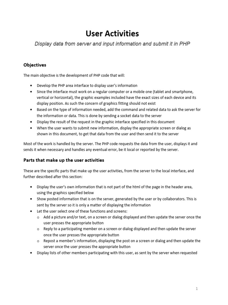 PHP User Data Display and Submission | PDF | Php | Graphical User ...